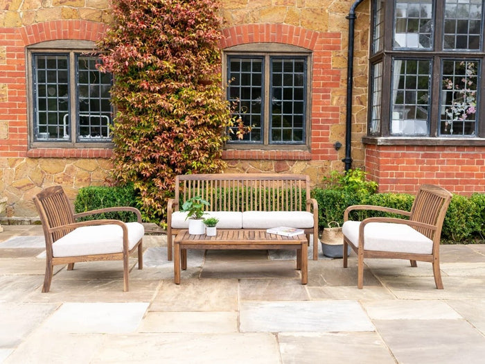 Alexander Rose Bolney Lounge Bench Set With Armchairs & Coffee Table i